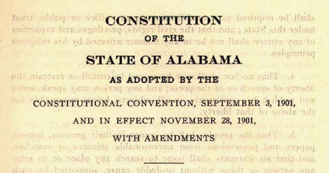 On Sep 03, 1901: Alabama Makes Racial Segregation Mandatory