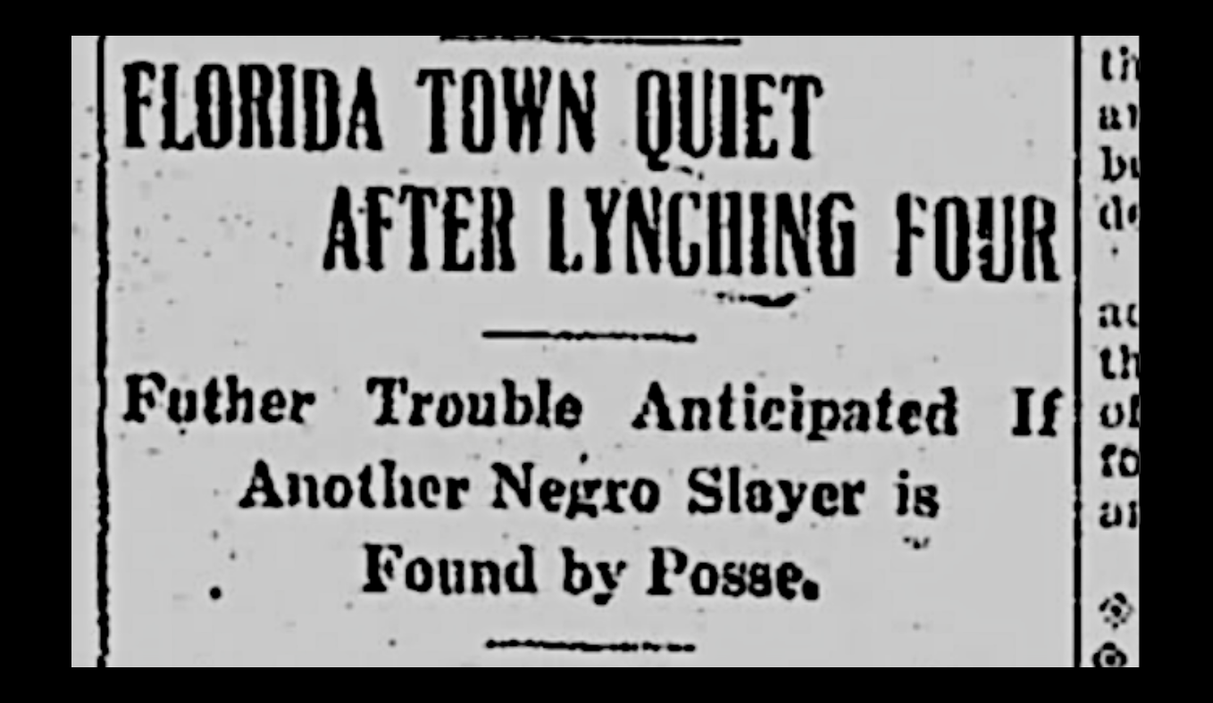 On Oct 05, 1920: Four Innocent Black Men Lynched in Macclenny, Florida